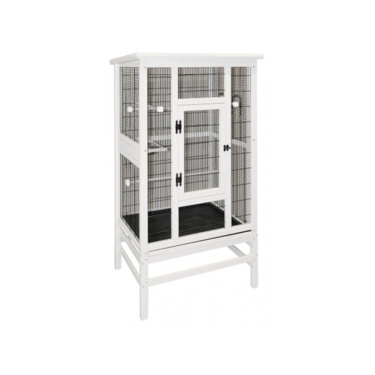 Voliéra pre vtáky drevená, masív, 82 x 67 x 151 cm - ZĽAVA | Agrofortel.sk